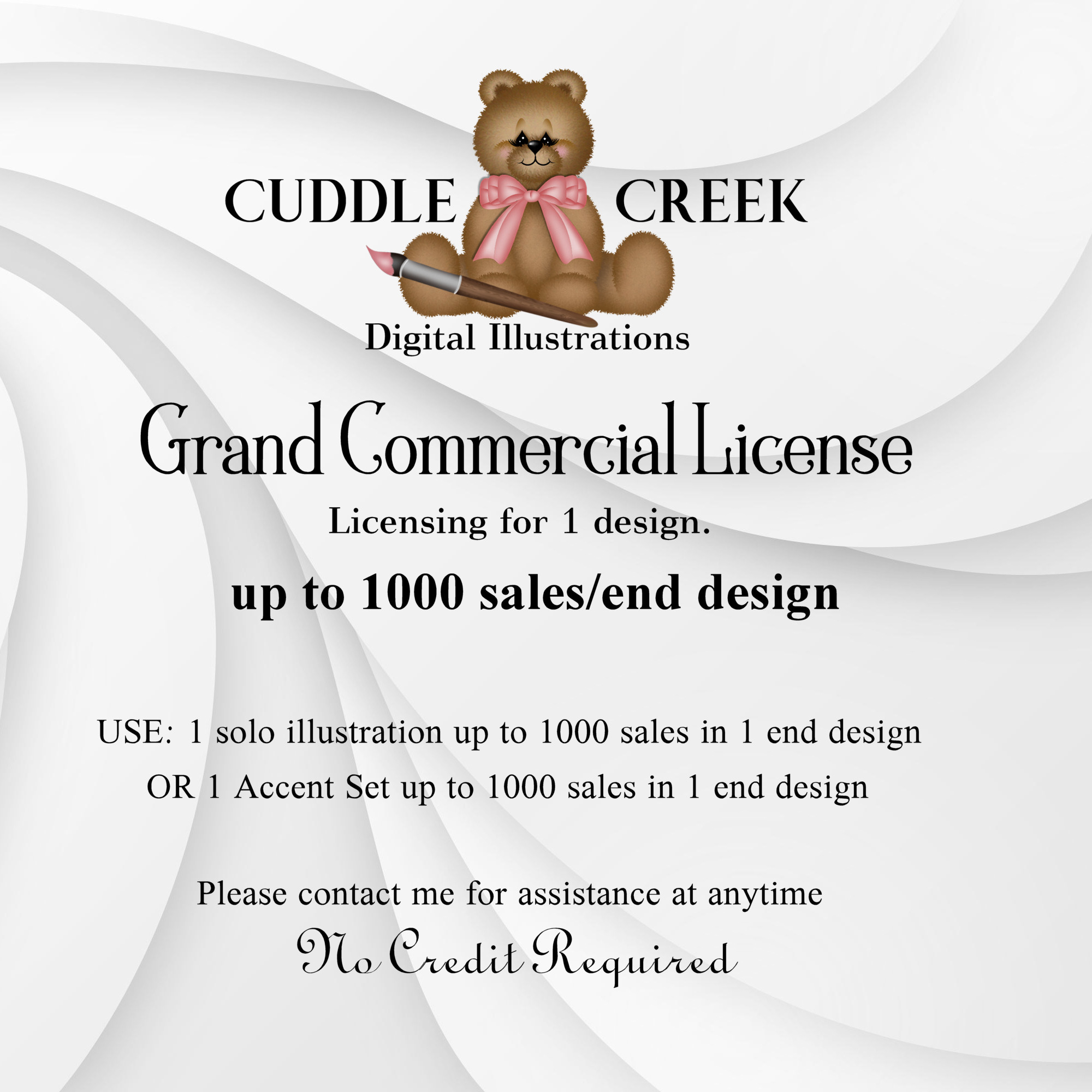 Grand Commercial License (1000) - Cuddle Creek